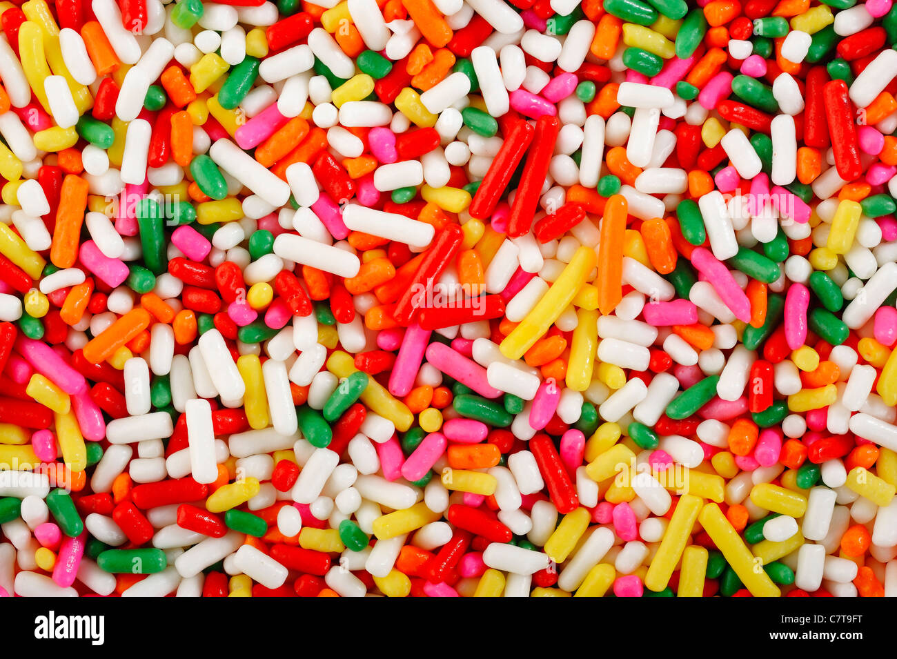 macro of rainbow sprinkles Stock Photo - Alamy