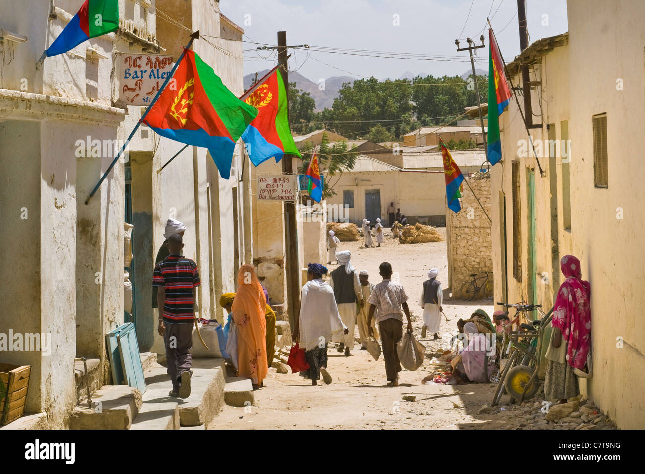 Africa, Eritrea, Keren, street scene Stock Photo - Alamy