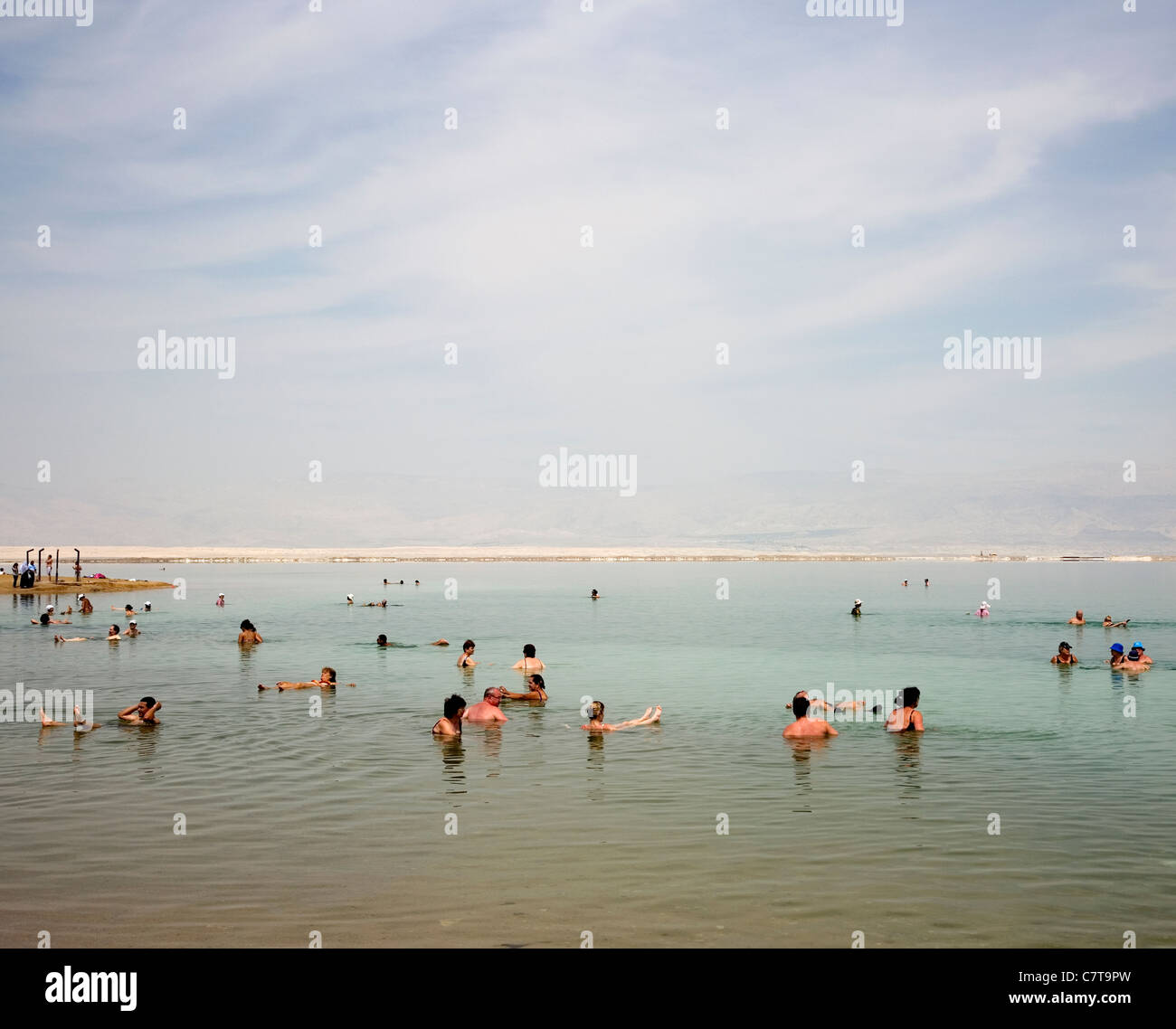 Dead Sea Bathers - Israel Stock Photo - Alamy