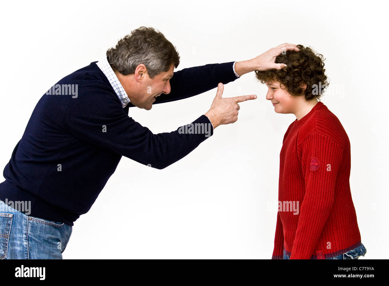 Father and teenage son and conflict hi-res stock photography and images ...