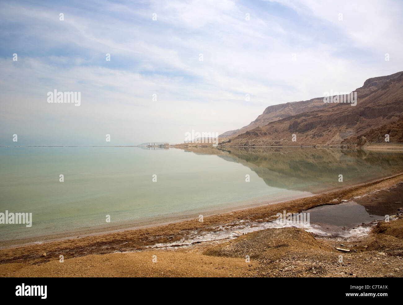 Dead Sea Landscape Reflection - Israel Stock Photo - Alamy