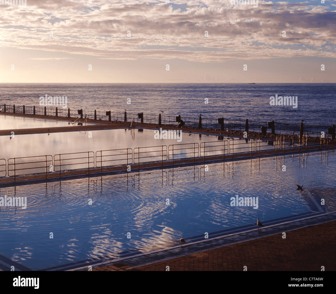 Sea Point Pavilion at Dusk in Cape Town Stock Photo - Alamy