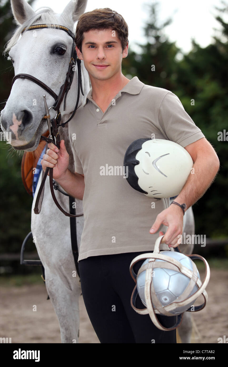 A young horseback rider Stock Photo - Alamy