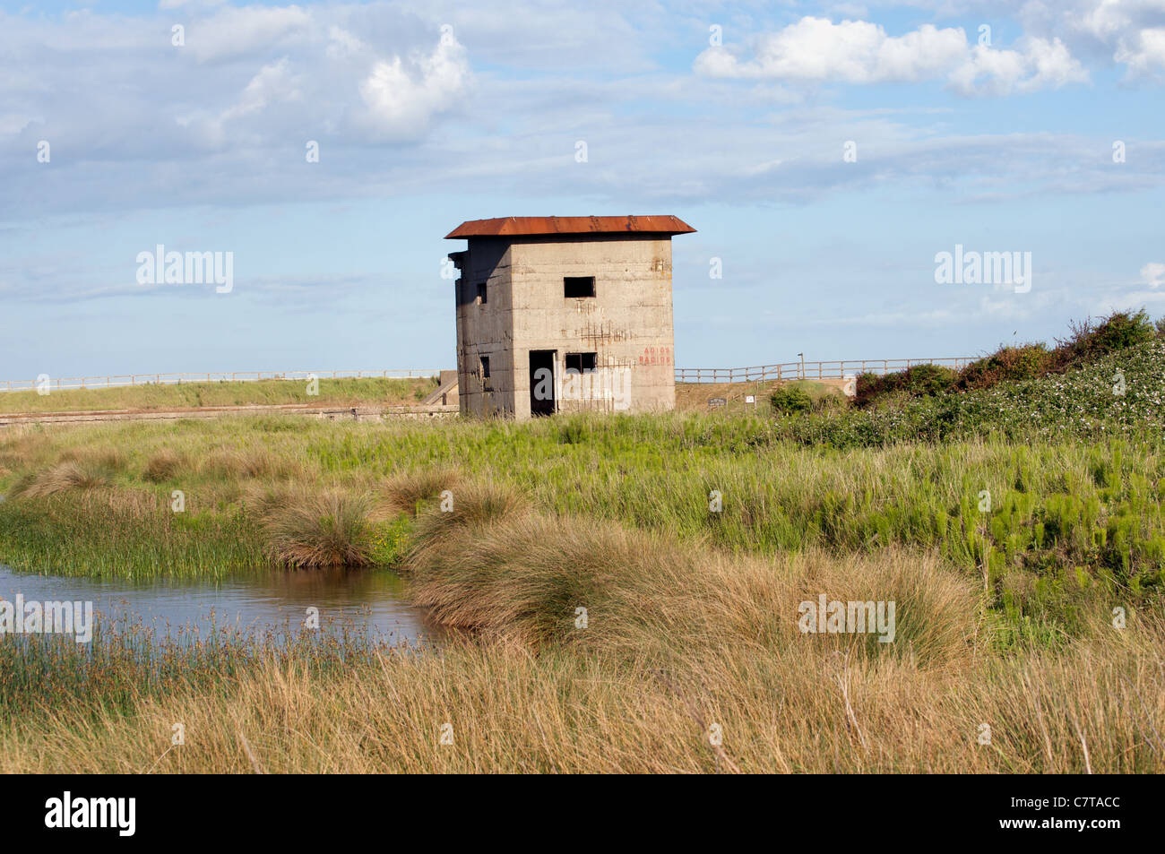 World War Two lookout tower, Bawdsey, Suffolk, UK Stock Photo - Alamy