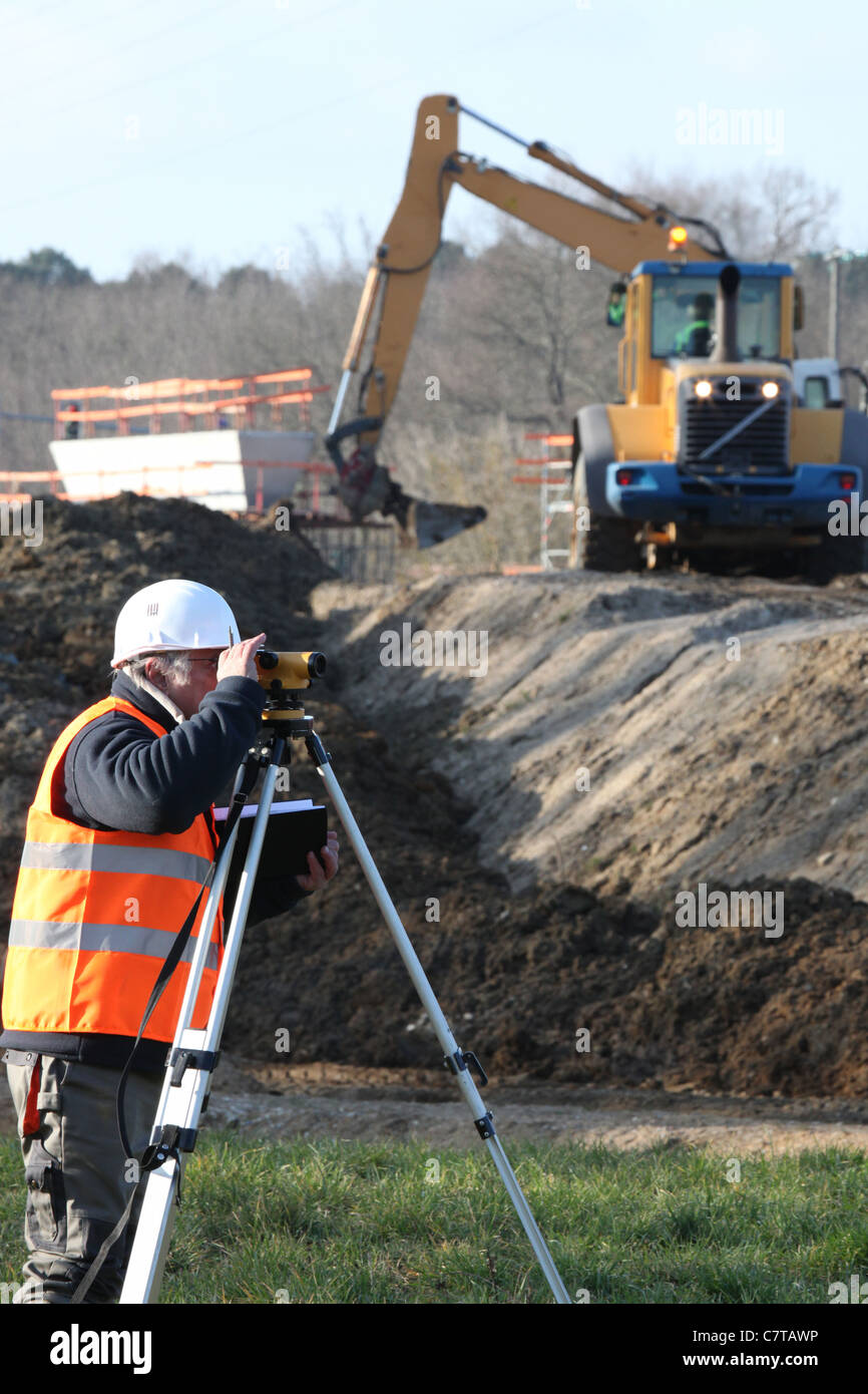 Land Survey Surveyor Machine High Resolution Stock Photography and ...