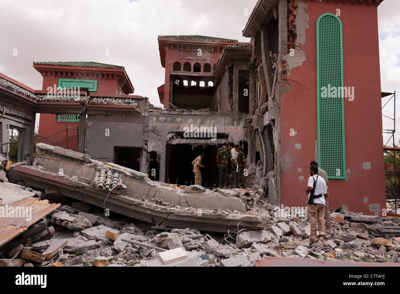 Tripoli Libya Saif al-Islam Gaddafi Qaddafi bombed house Stock Photo ... Tripoli Libya Saif al-Islam Gaddafi Qaddafi bombed house Stock Photo ...