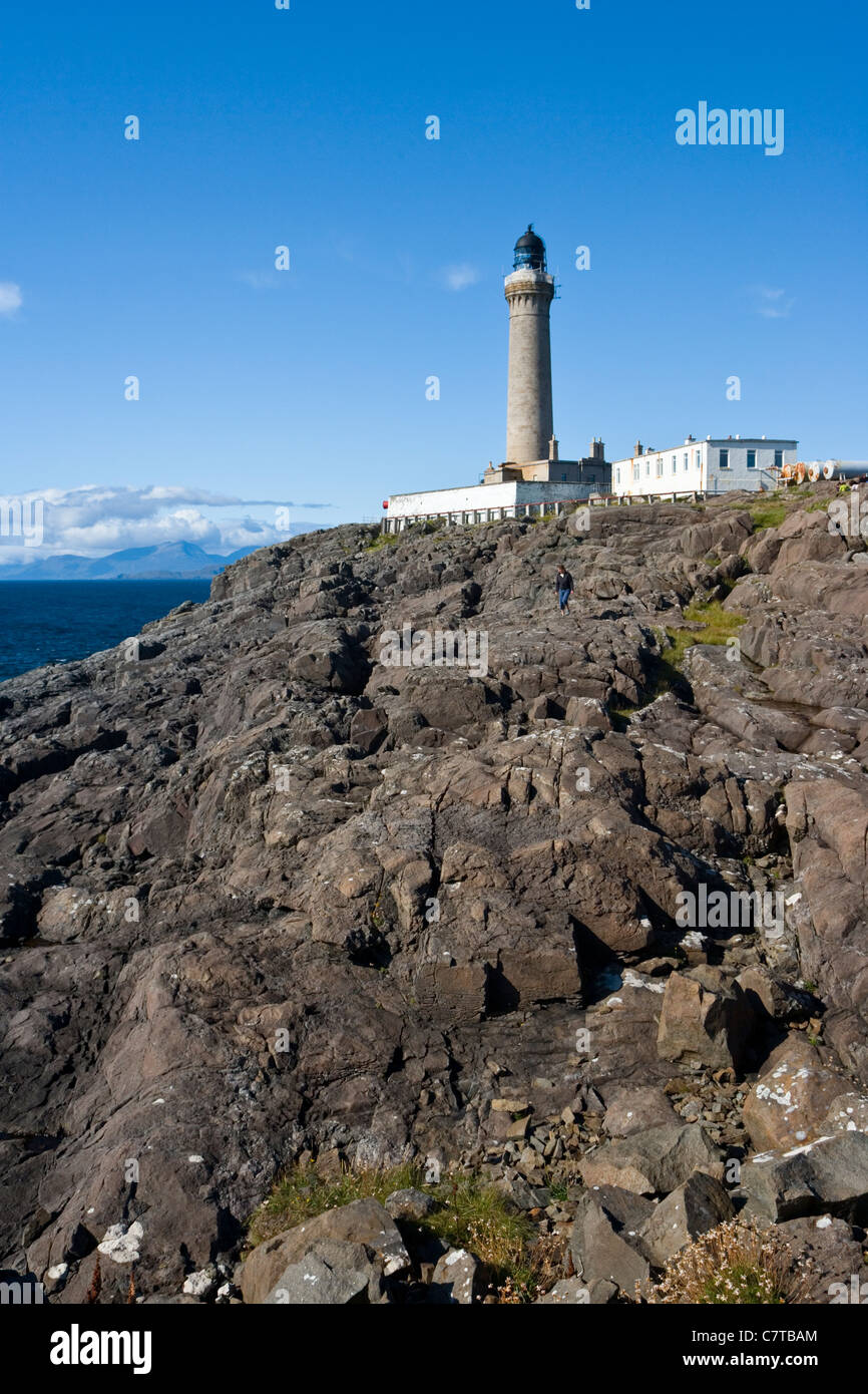 View of the Lighthouse at The point of Ardnamurchan on the Ardnamurchan ...