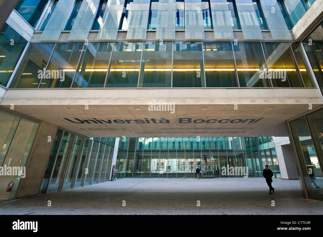 Italy, Lombardy, Milan, new buildings of Bocconi University Stock Photo ...