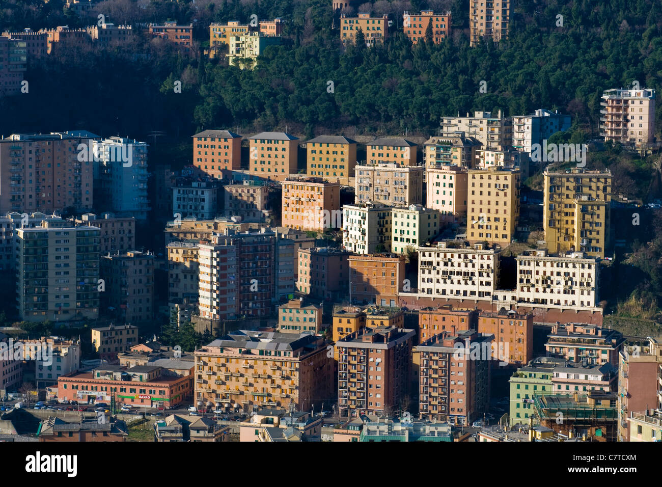 Italy, Liguria, Genoa cityscape Stock Photo - Alamy