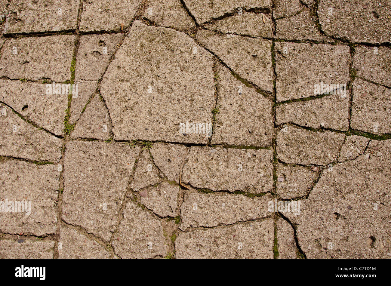 cracked old pavement background and texture Stock Photo - Alamy