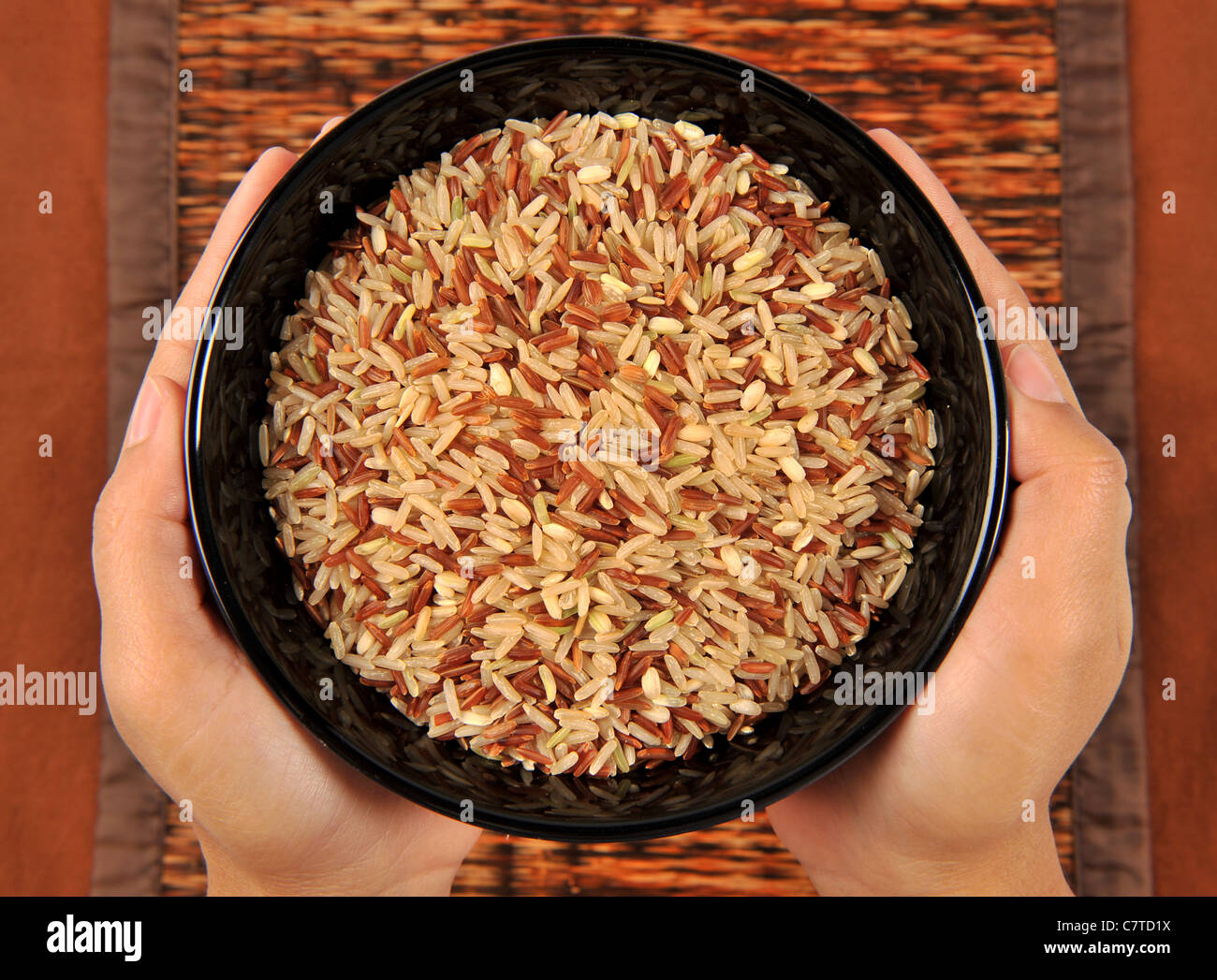Farmer with rice in his hands hi-res stock photography and images - Alamy
