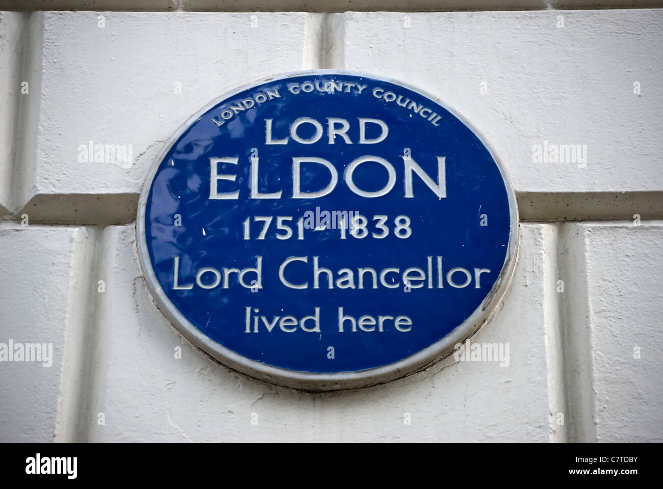Lord eldon blue plaque hi-res stock photography and images - Alamy
