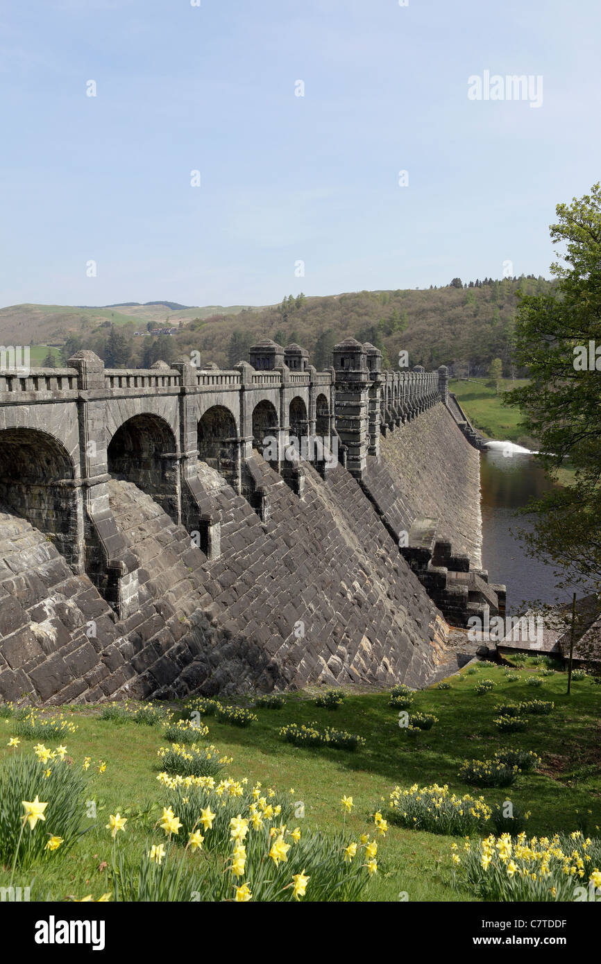 The Lake Vyrnwy Dam and reservoir in Powys, Wales Stock Photo - Alamy