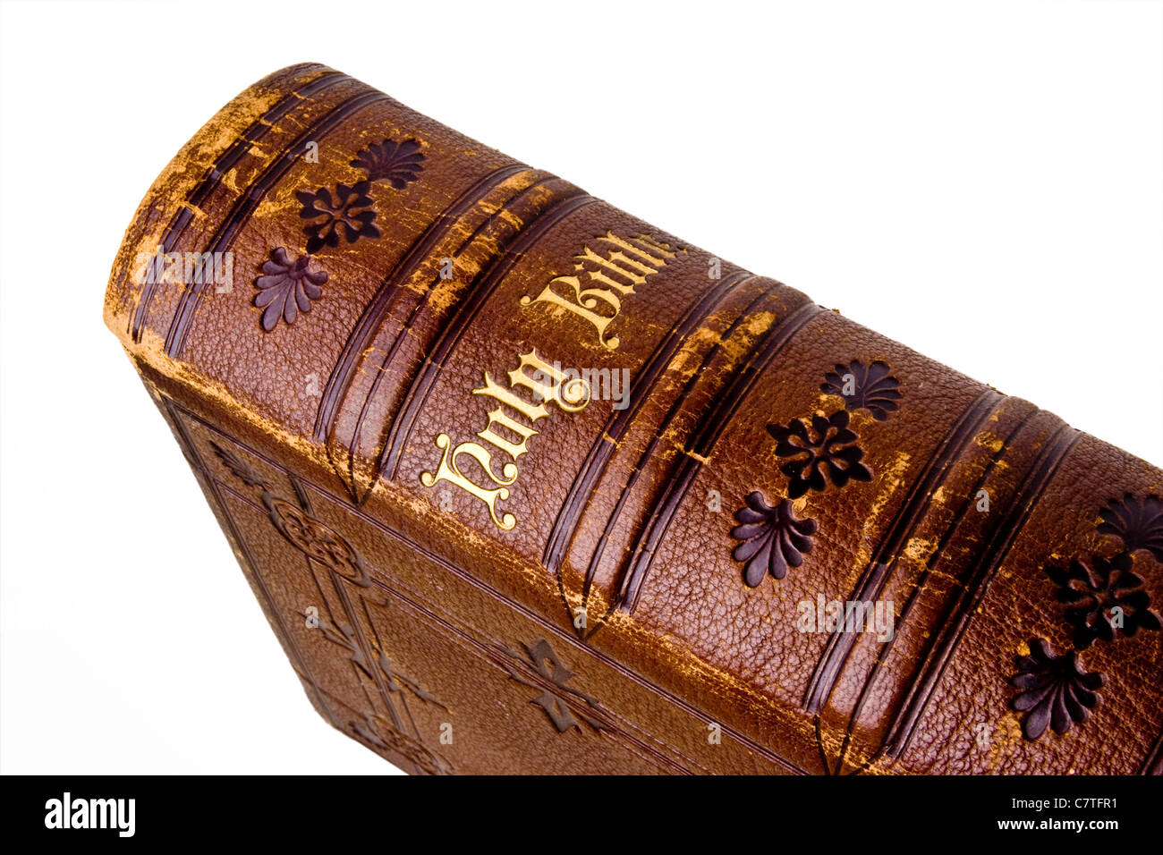 Leather bound Christian Bible Stock Photo - Alamy
