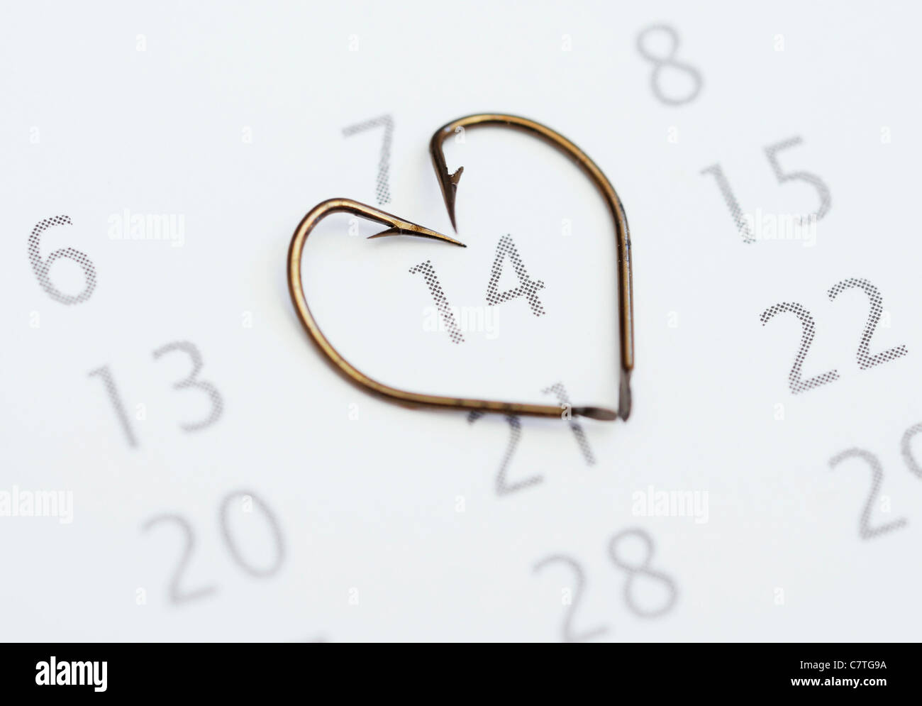 Fishing hooks heart hi-res stock photography and images - Alamy