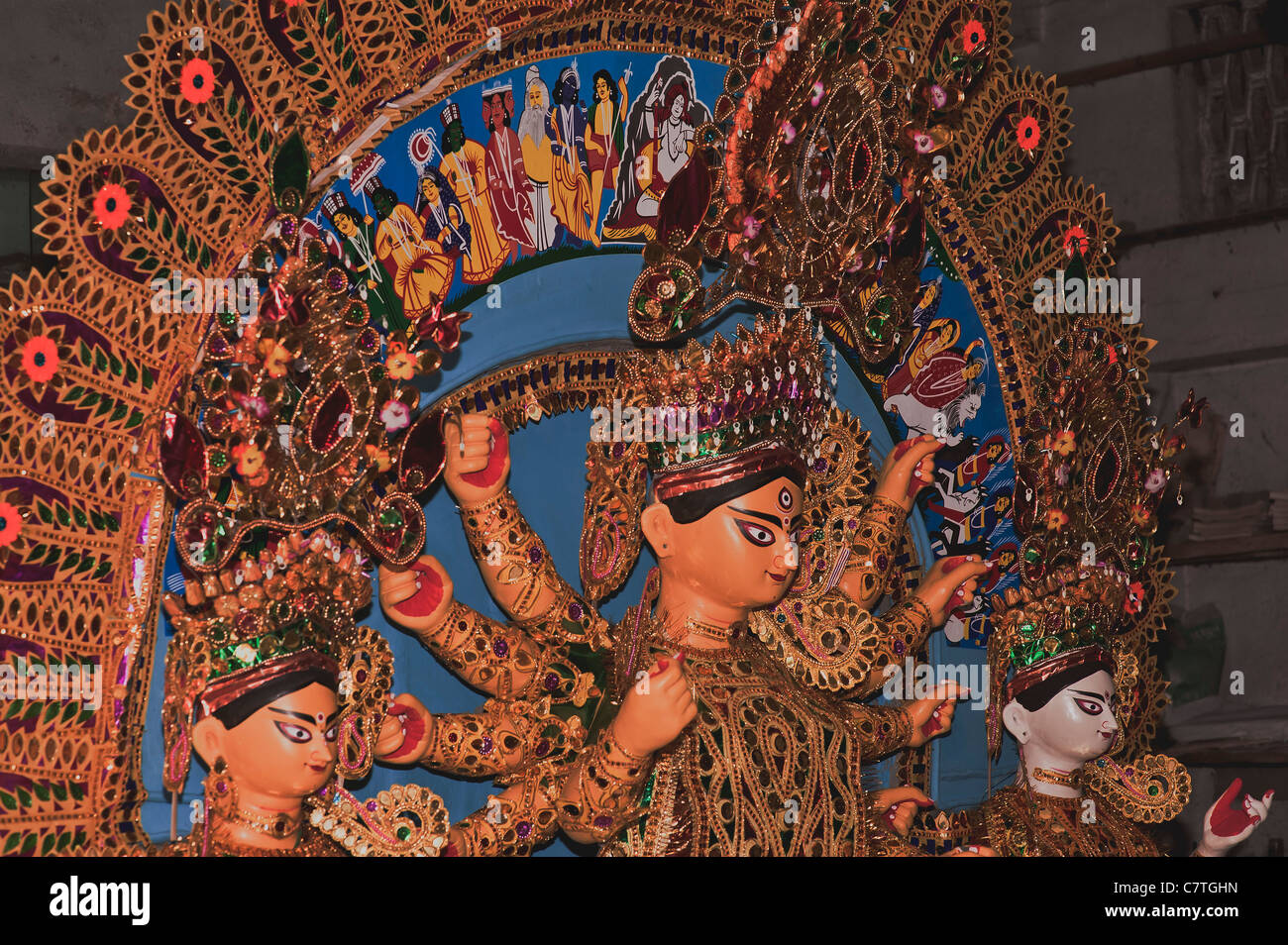 Making process of durga hi-res stock photography and images - Alamy