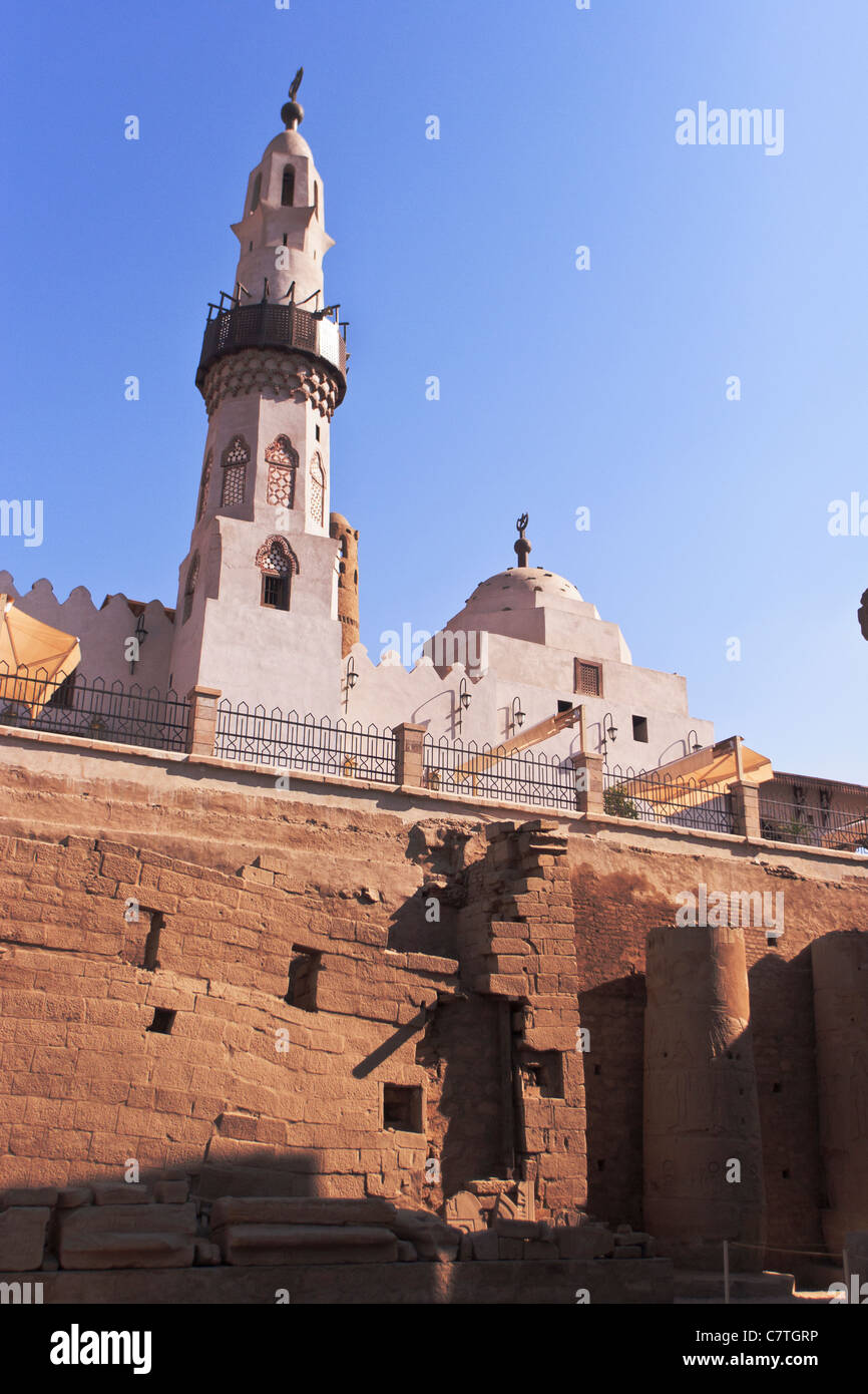 Abu El Haggag mosque, Luxor Temple, Luxor, Egypt Stock Photo - Alamy