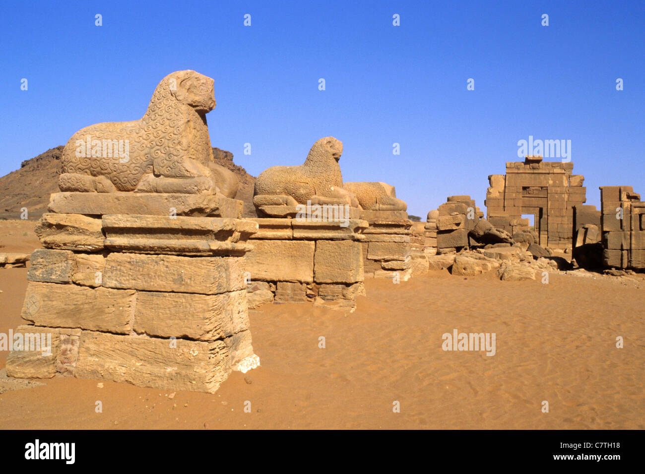Africa, Sudan, Nubia, Naga, ruins Stock Photo - Alamy