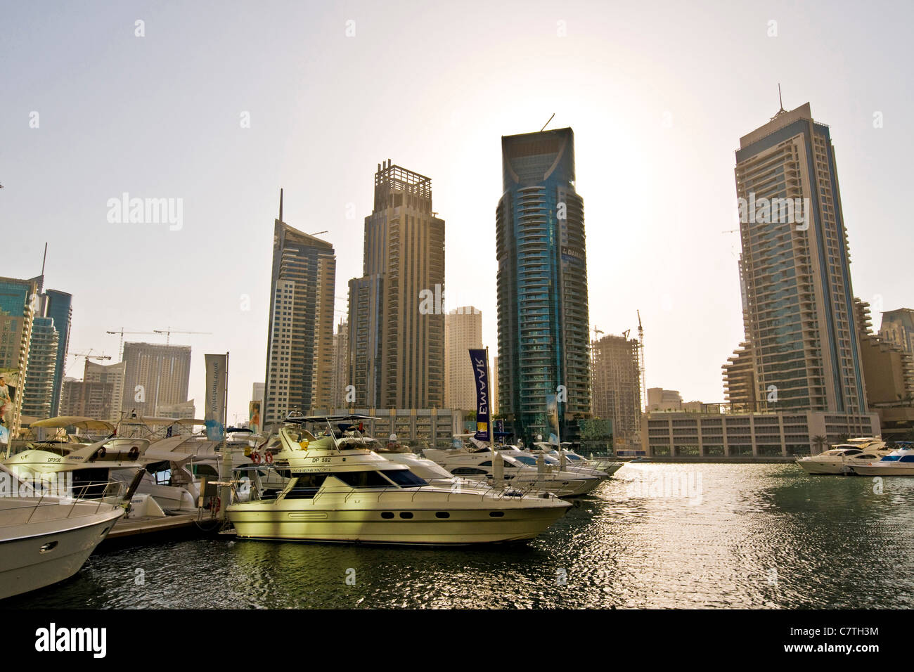 Dubai, United Arab Emirates, the yacht harbour Stock Photo - Alamy