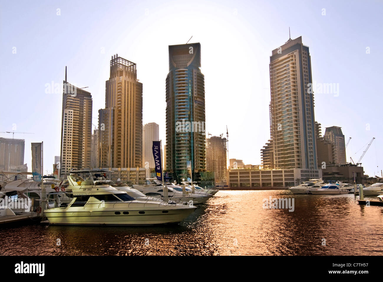 Dubai, United Arab Emirates, the yacht harbour Stock Photo - Alamy