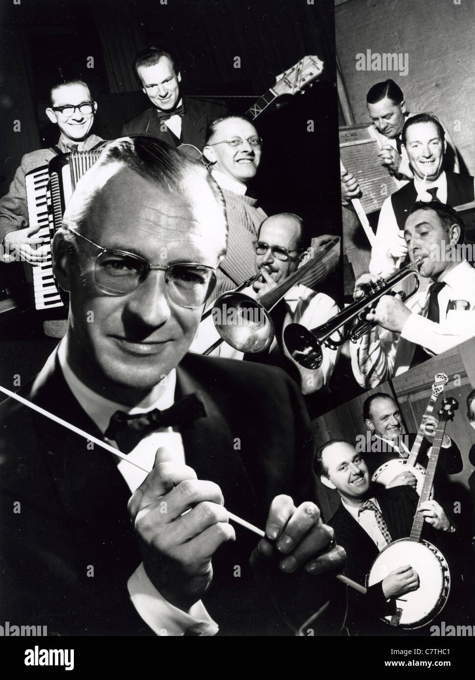 NORRIE PARAMOR (1914-1979) UK musician with his Big Ben Banjo Band ...
