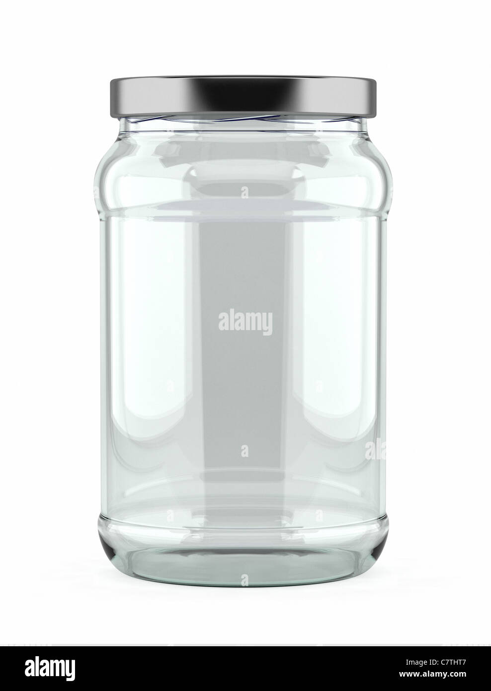 Empty glass jar Stock Photo - Alamy