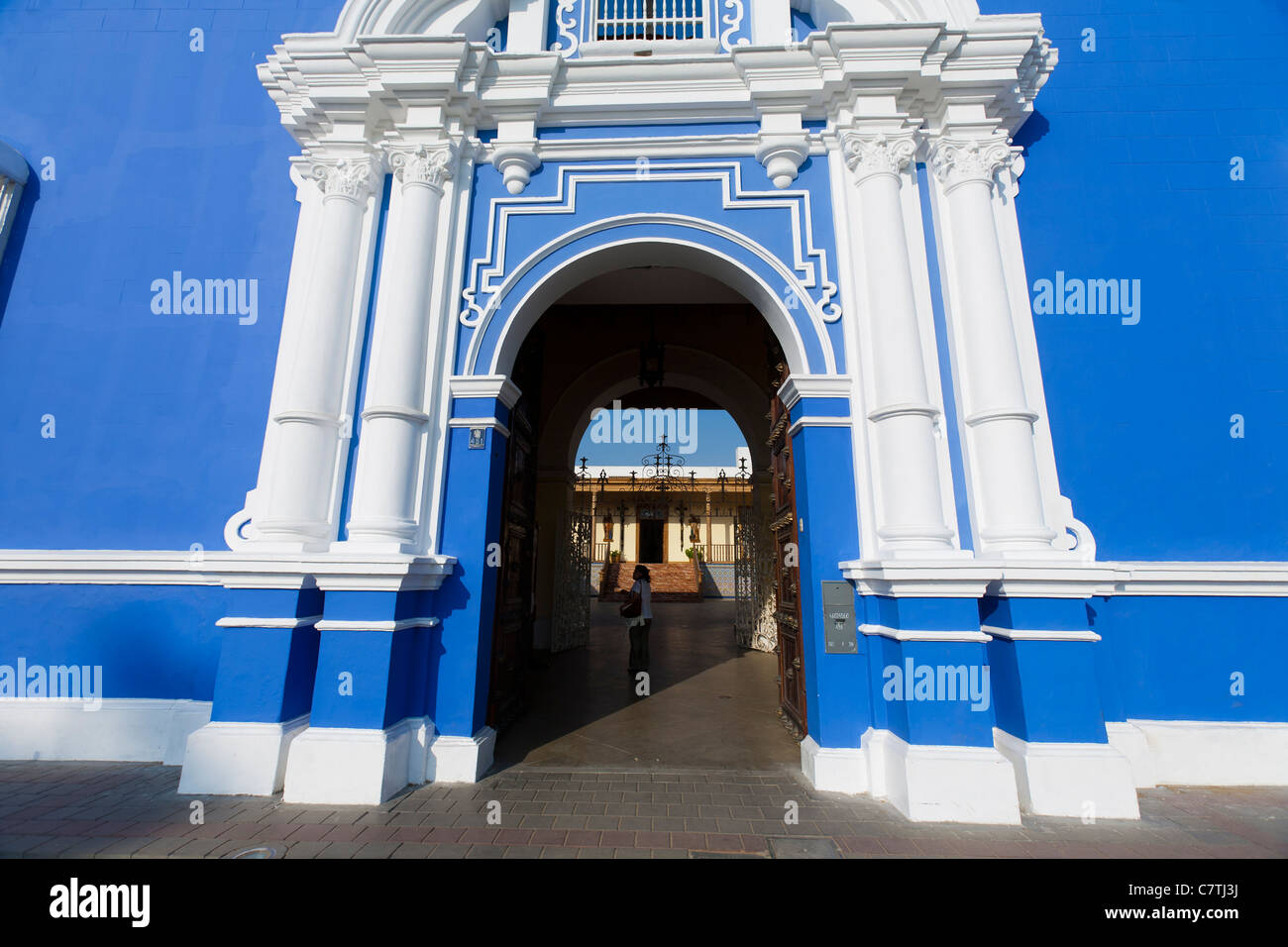 The main square of Trujillo is surrounded on all sides by elegant ...