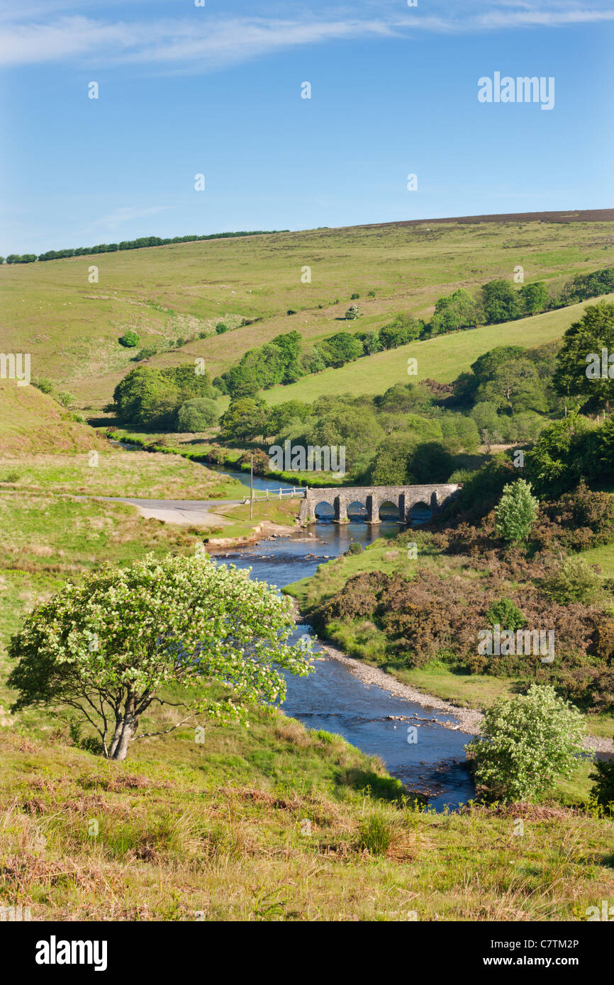 Landacre Bridge and the River Barle, Exmoor, Somerset Stock Photo - Alamy