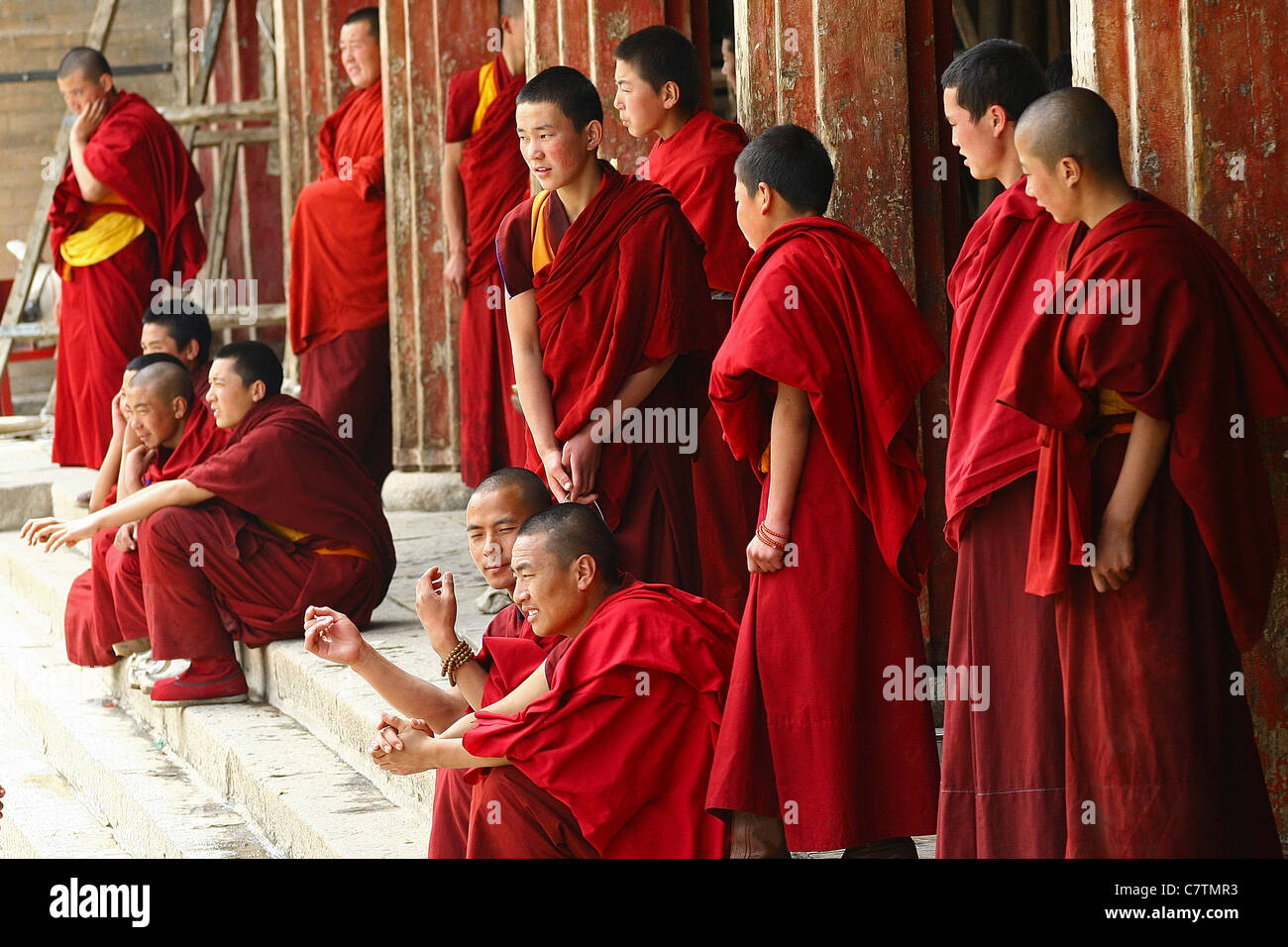China, Gansu, Labrang Monastery, buddhist festival Stock Photo - Alamy