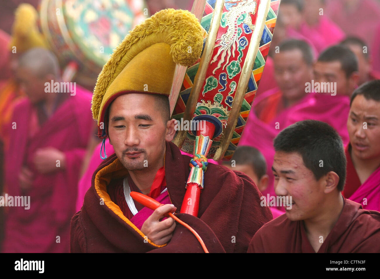 China, Gansu, Labrang Monastery, buddhist festival Stock Photo - Alamy
