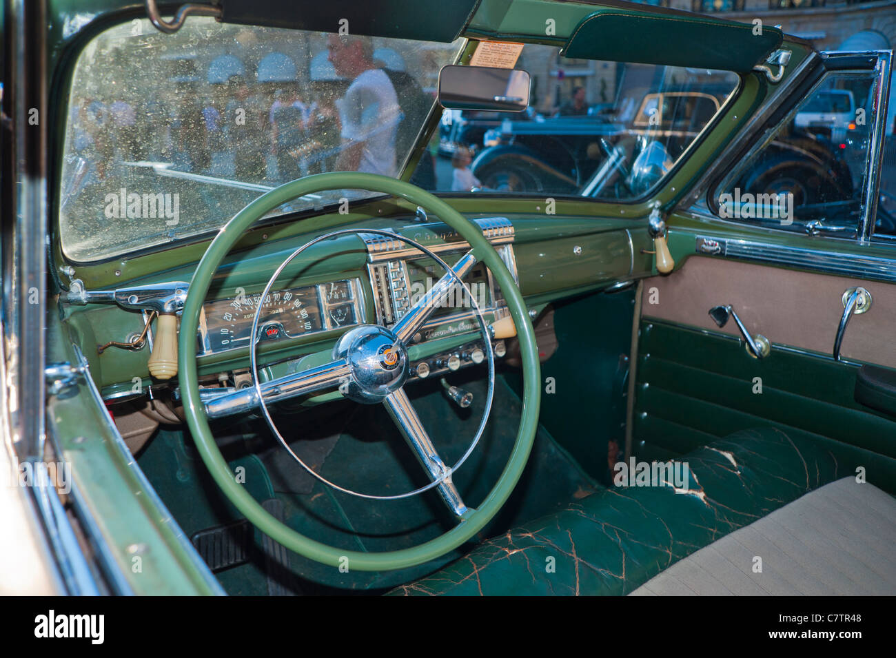 Vintage inside dashboard hi-res stock photography and images - Alamy