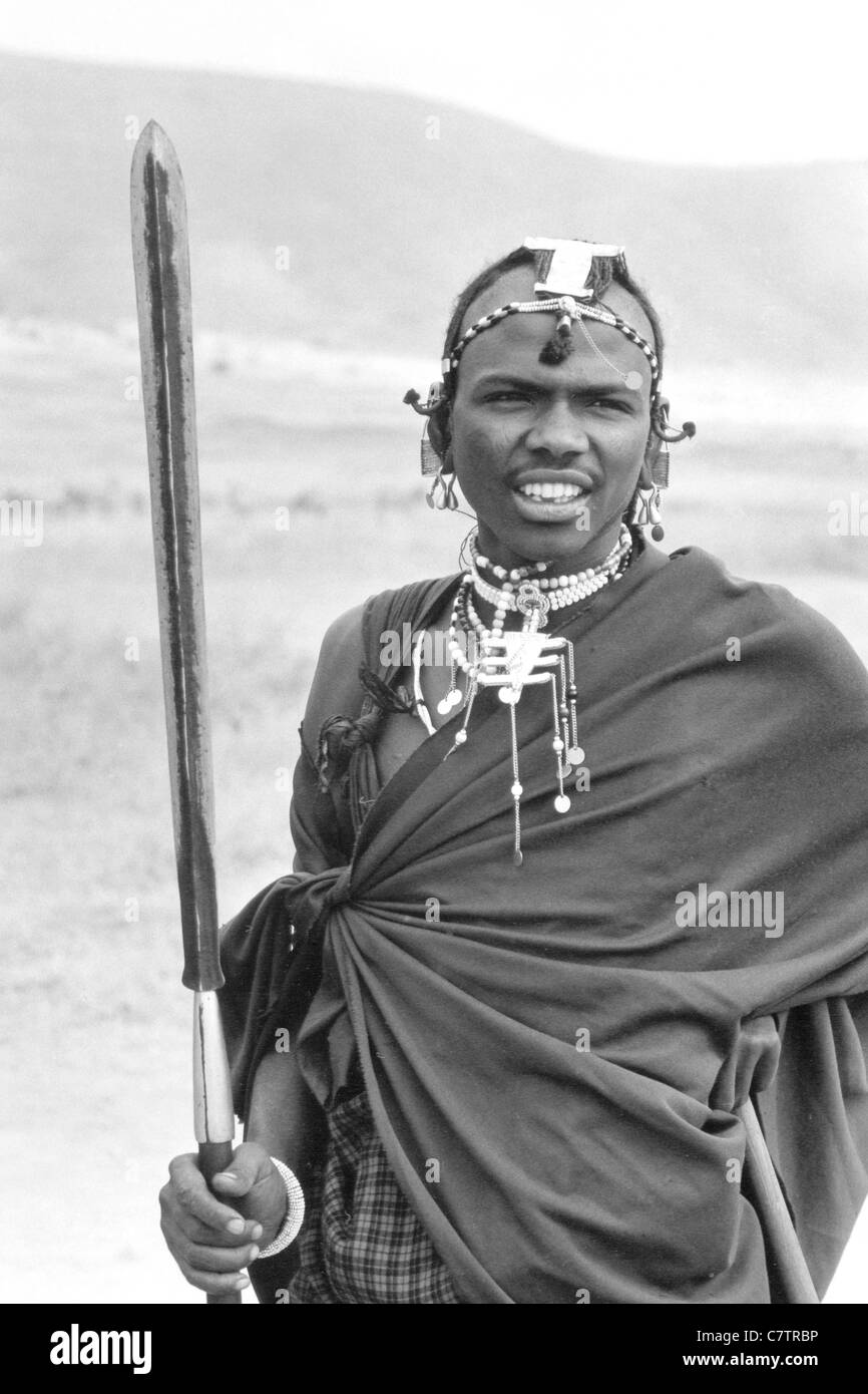 Native warrior africa culture Black and White Stock Photos & Images - Alamy