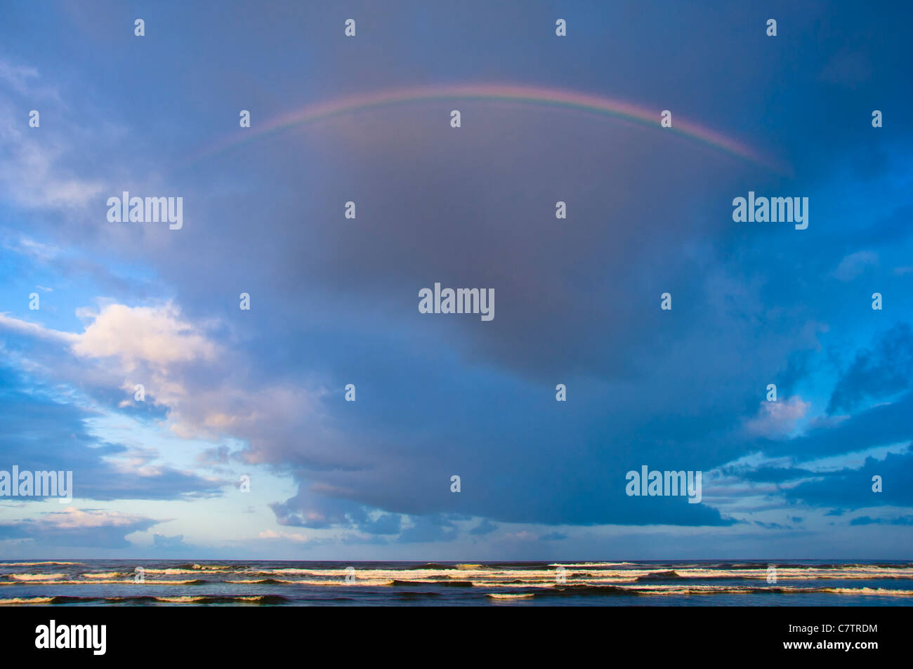 A Rainbow at Del Ray Beach State Park. Oregon Stock Photo - Alamy