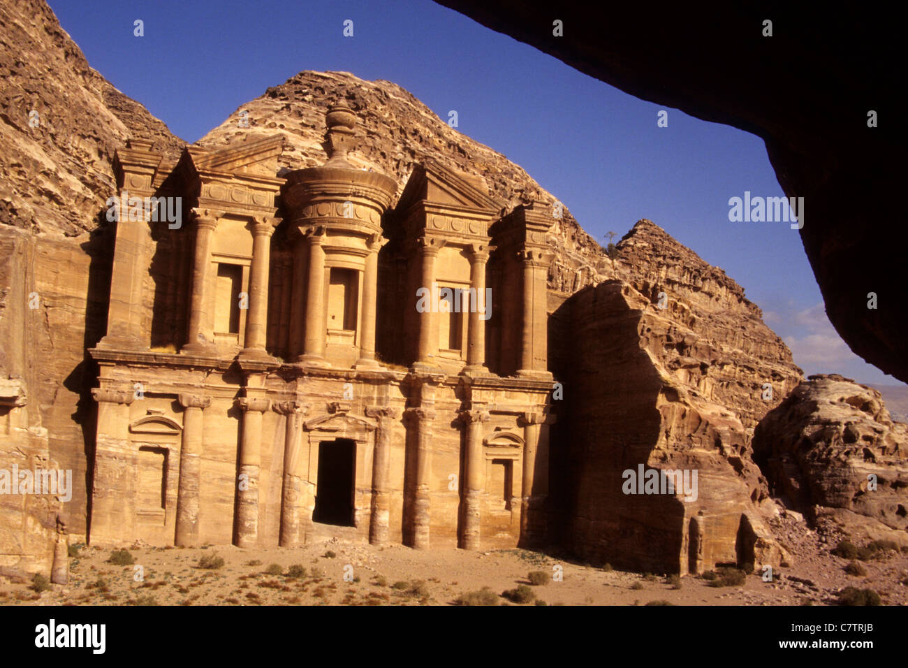 Jordan, Petra, Al-Deir, the Monastery Stock Photo - Alamy