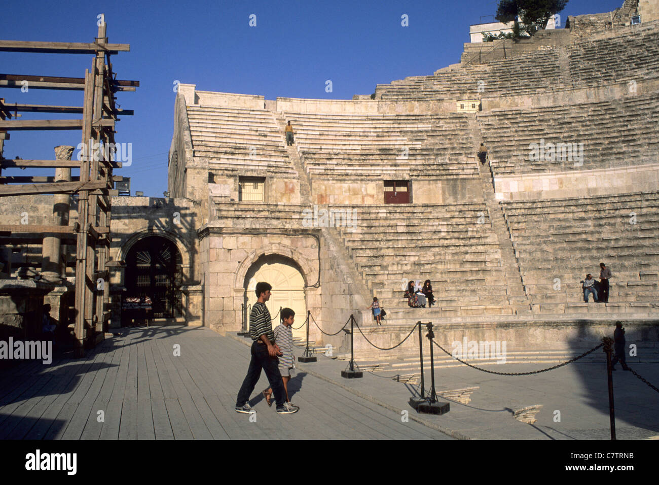 Jordan, Amman, Roman theatre Stock Photo - Alamy