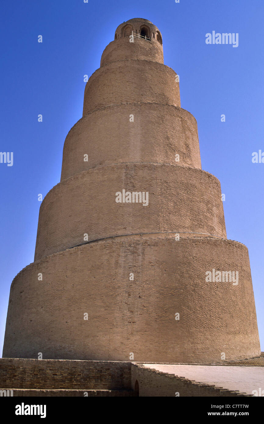Irak, Samarra, Great Malwiya Mosque (852 AC Stock Photo - Alamy