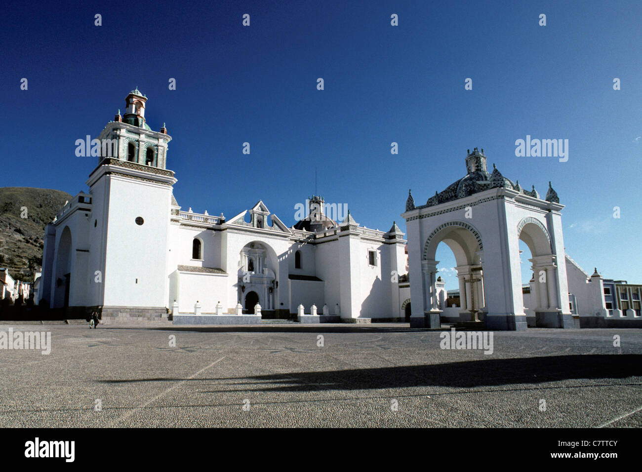 Bolivia, Copacabana, Virgen de la Candelaria cathedral Stock Photo - Alamy