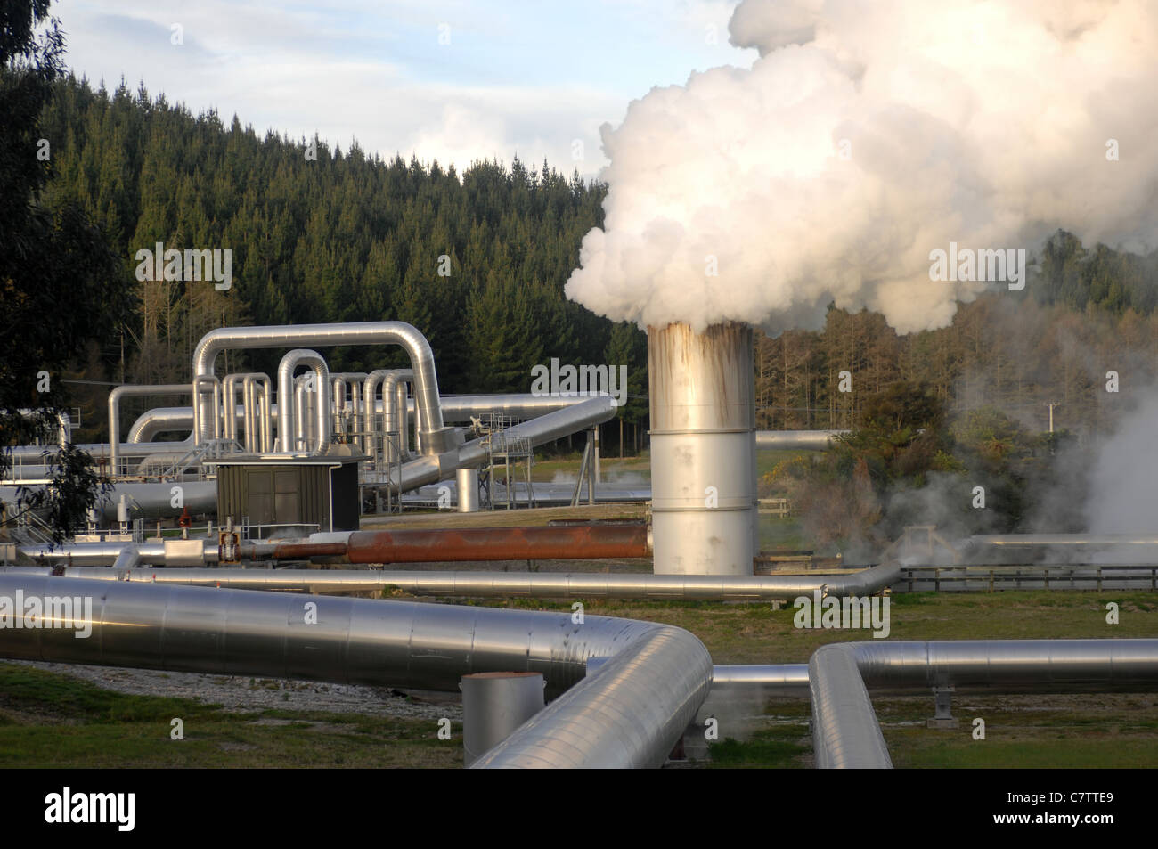 Wairakei Geothermal Power Plant, Taupo, New Zealand Stock Photo - Alamy