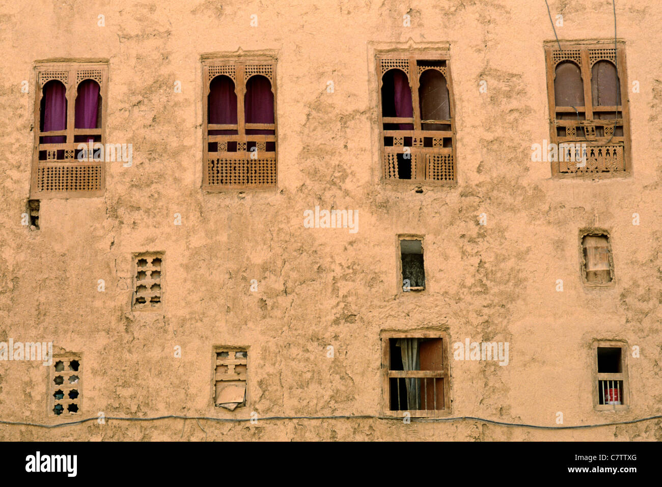 Yemen, Shibam, building Stock Photo - Alamy