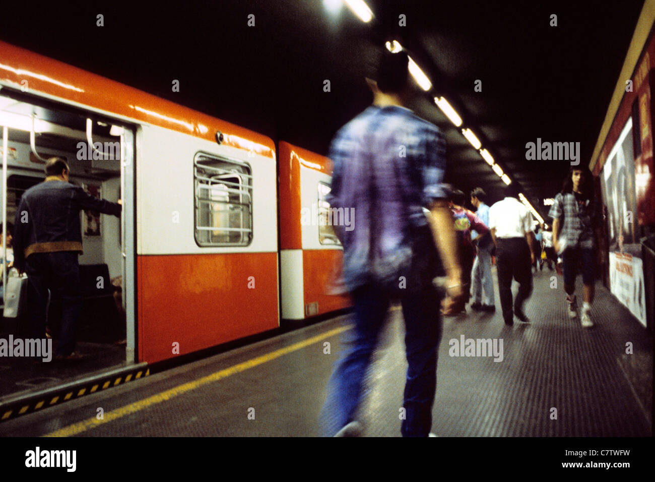 Italy, Milan, subway train Stock Photo - Alamy
