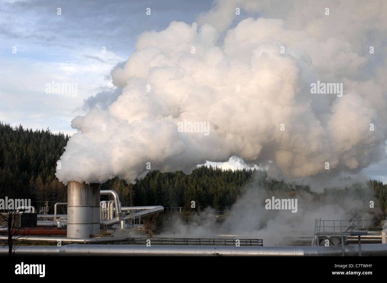 Wairakei Geothermal Power Plant, Taupo, New Zealand Stock Photo - Alamy