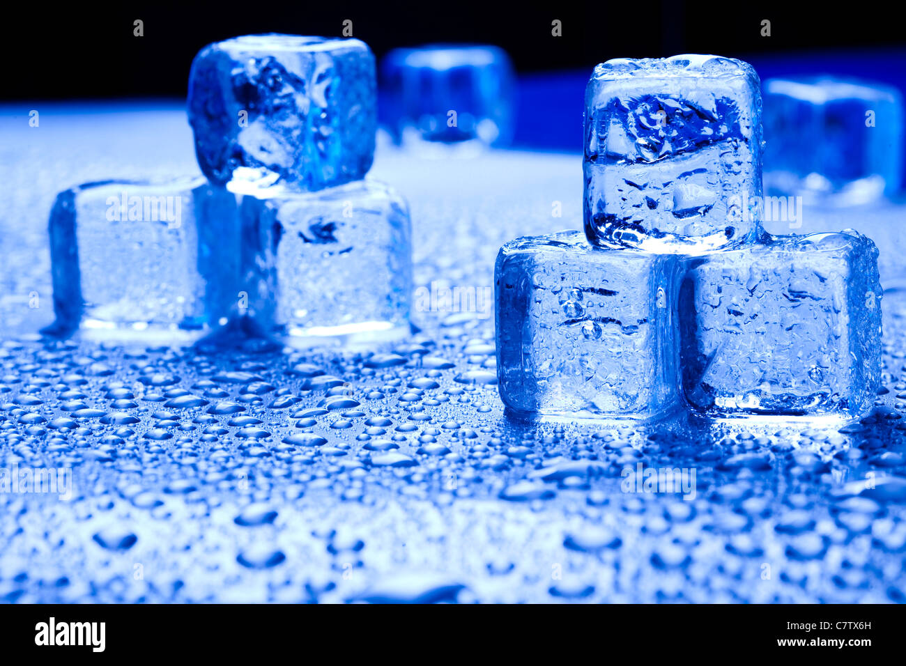 Transparent ice cubes Stock Photo - Alamy