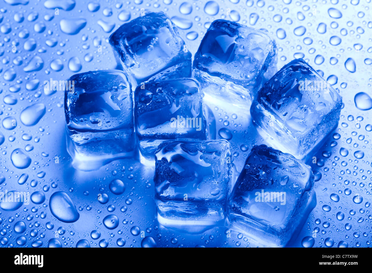 Transparent ice cubes Stock Photo - Alamy