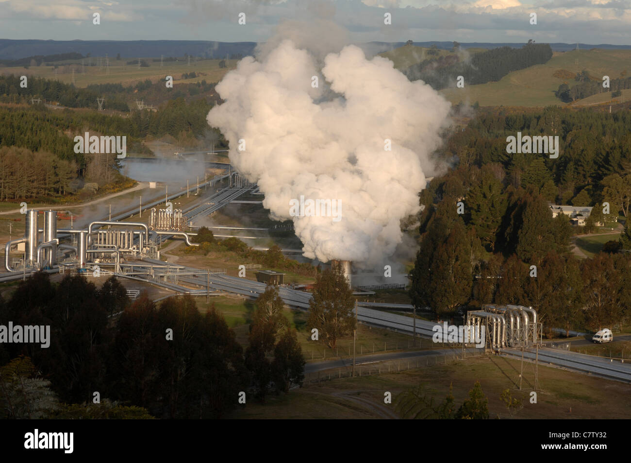 Wairakei Geothermal Power Plant, Taupo, New Zealand Stock Photo - Alamy