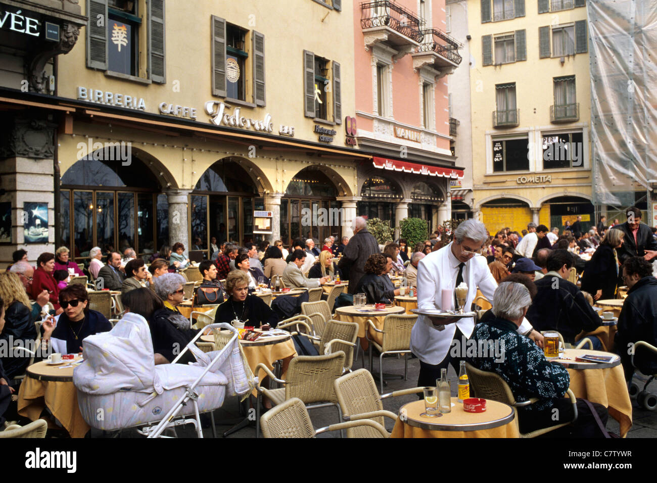 Lugano switzerland cafe hi-res stock photography and images - Alamy