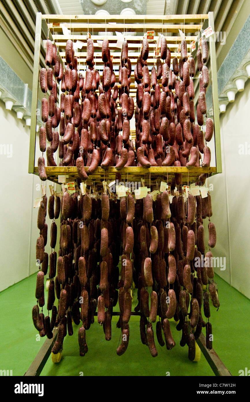 Salami factory hi-res stock photography and images - Alamy