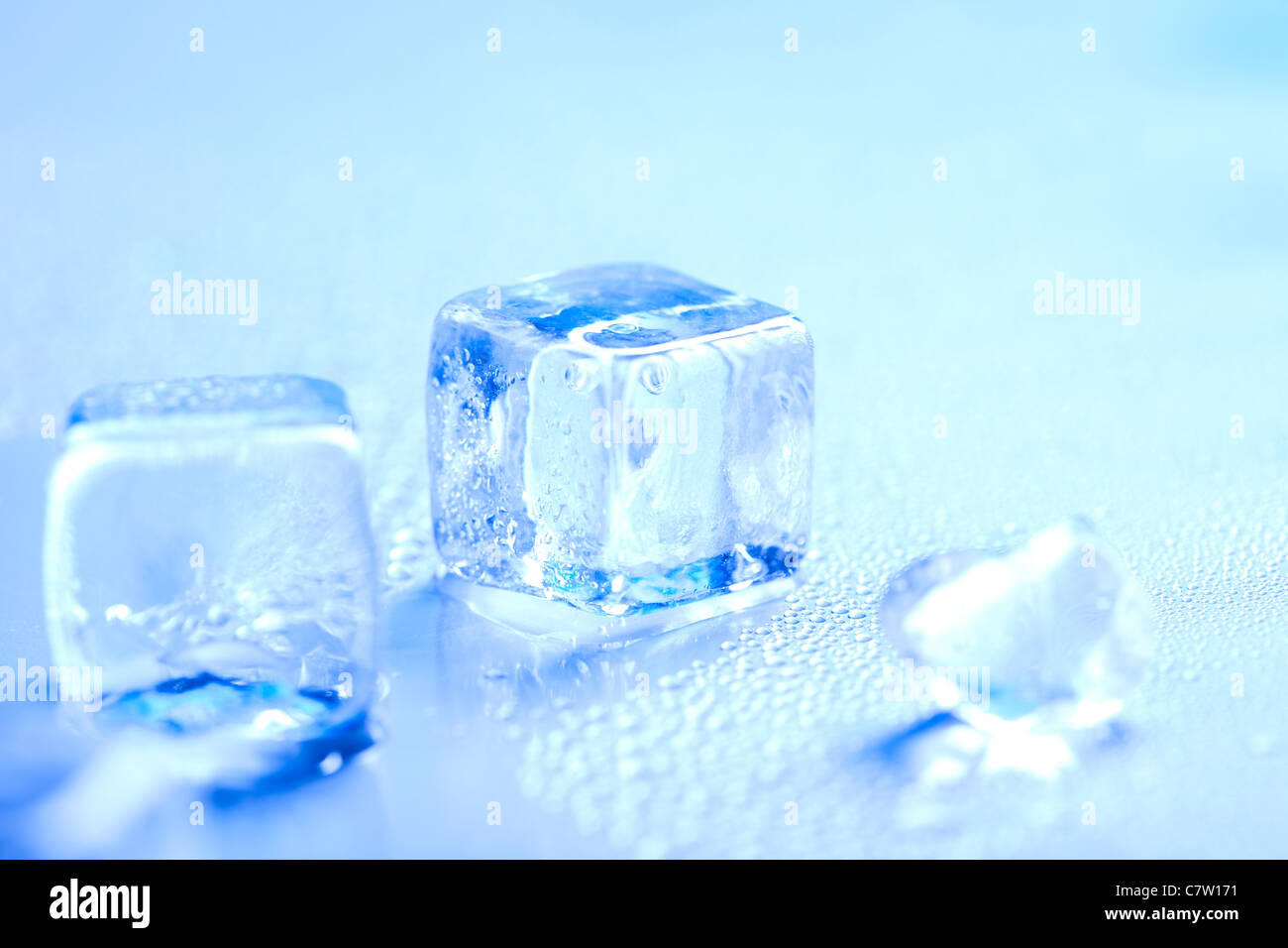 Transparent ice cubes Stock Photo - Alamy