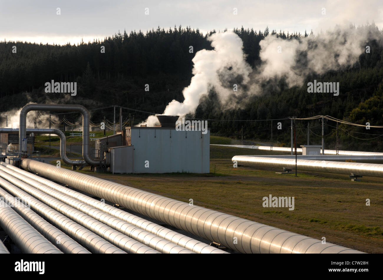 Wairakei Geothermal Power Plant, Taupo, New Zealand Stock Photo - Alamy