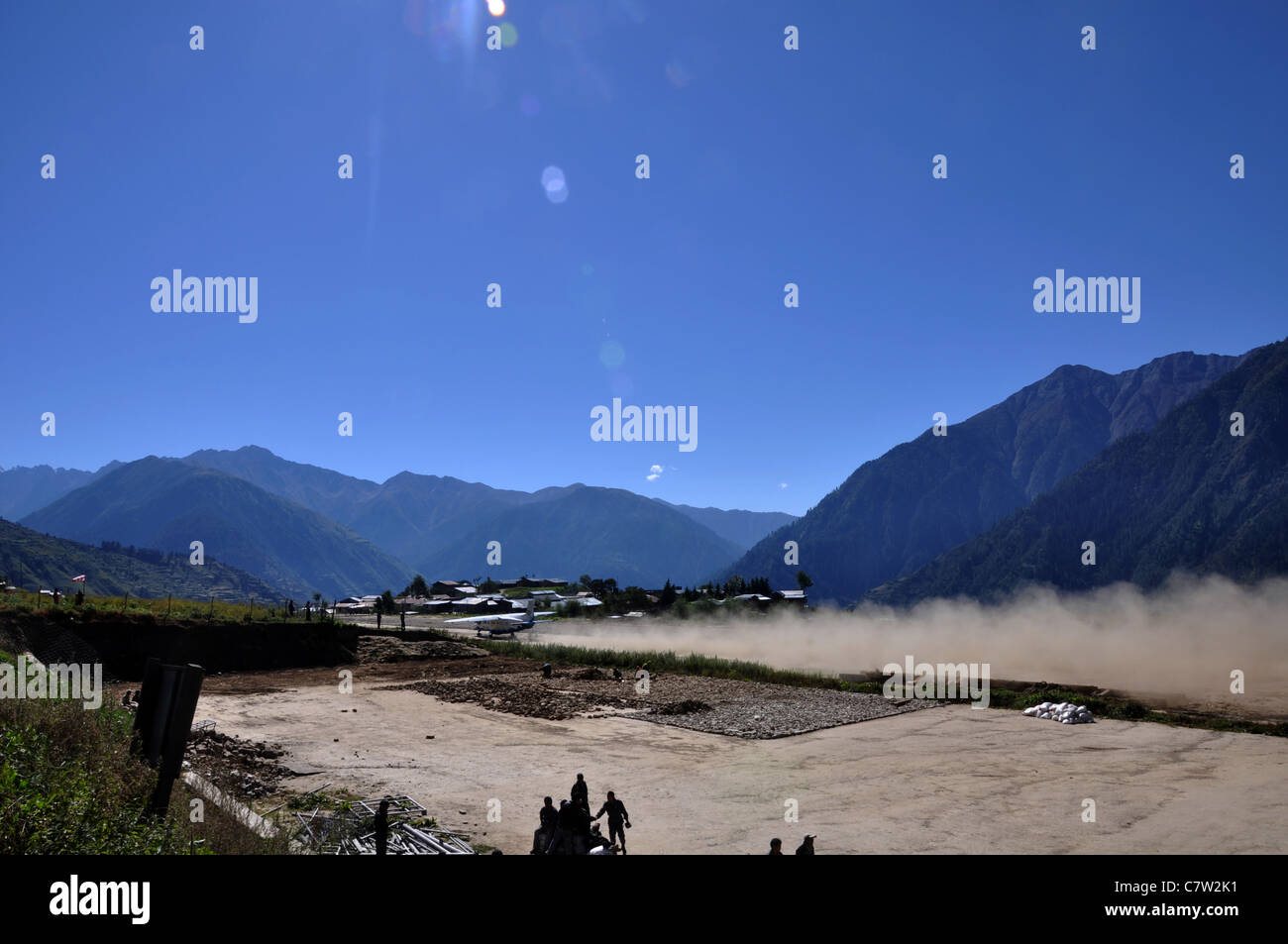 Simikot airport, Humla Stock Photo - Alamy