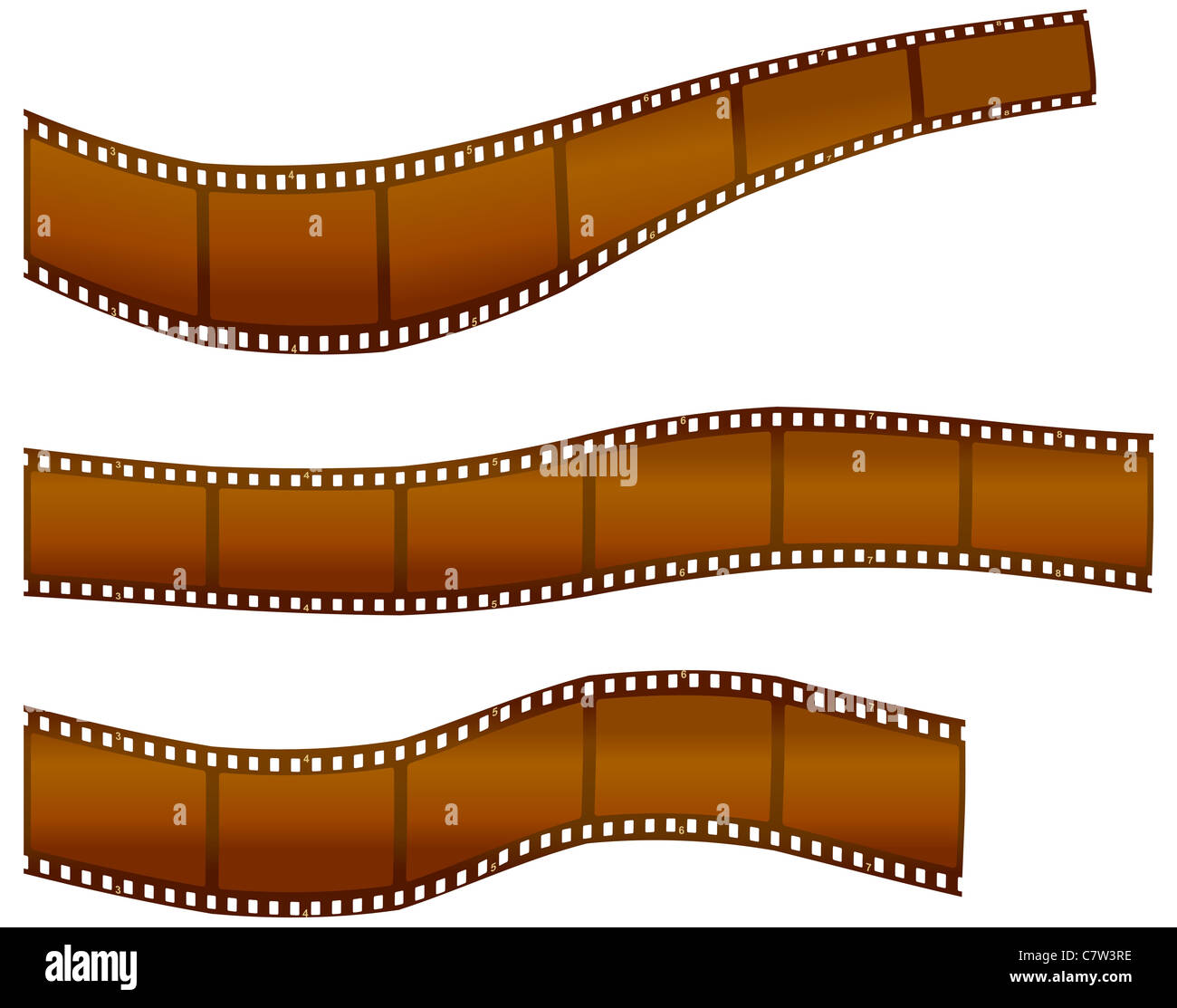 Curved film strip hi-res stock photography and images - Alamy